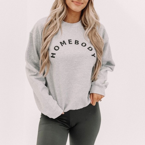 Tops | Homebody Sweatshirt Social Distance Shirt | Poshmark